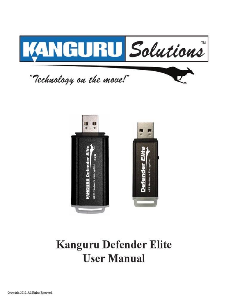 Kanguru Defender Elite User Manual | PDF | Usb Flash Drive | Icon ...
