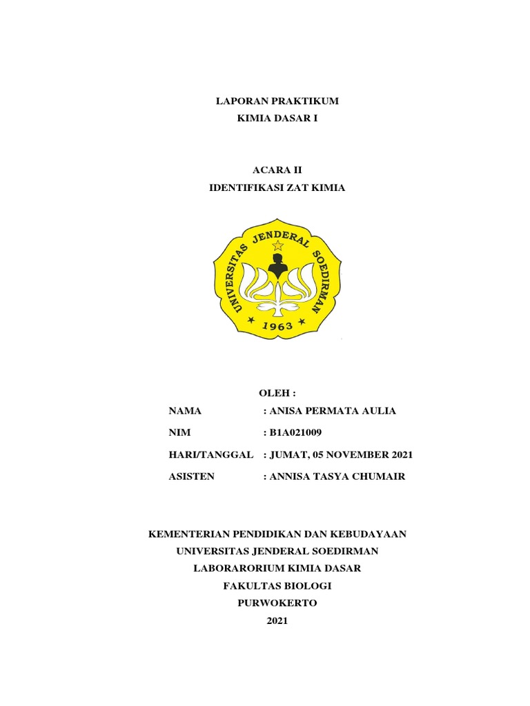 Identifikasi Zat Kimia | PDF