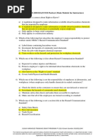HAZCOM Quiz: Chemical Hazards Overview | PDF | Safety | Occupational ...