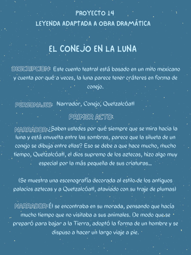 Obra de El Conejo en La Luna 1 | PDF | Luna