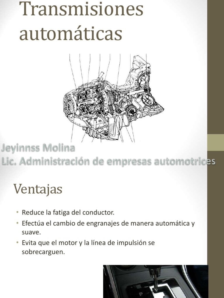 Funcionamiento de Transmisiones Automáticas | PDF | Transmisión ...