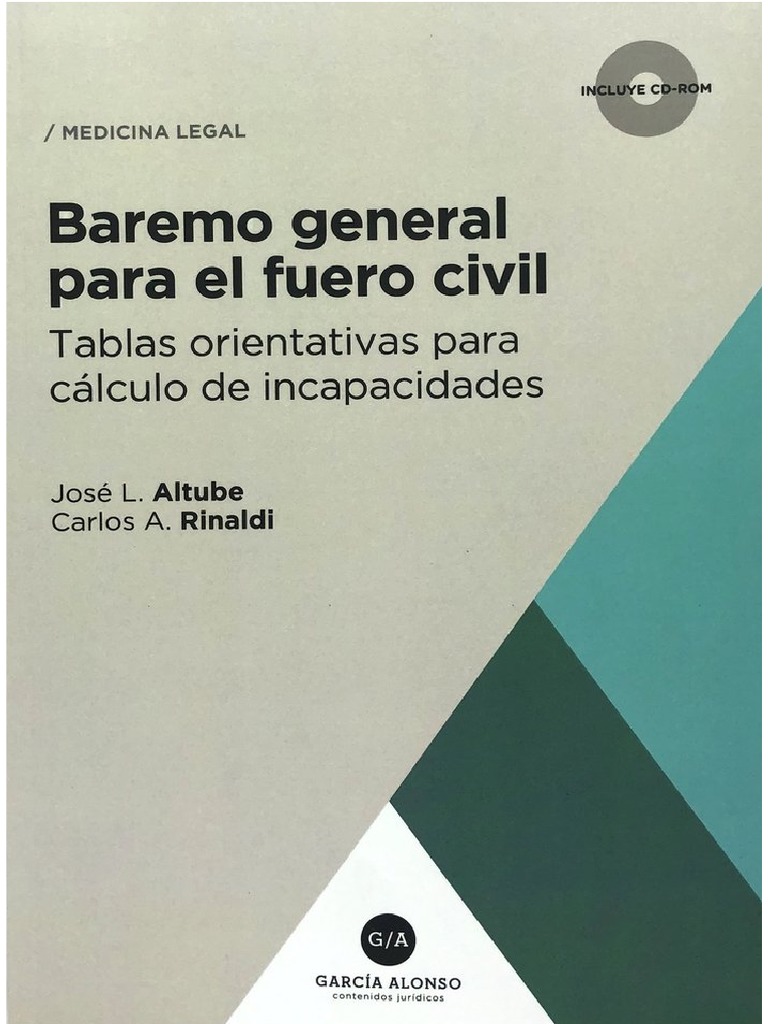 Baremo General para El Fuero Civil. 2020. Altube. Rinaldi | PDF | Mano ...