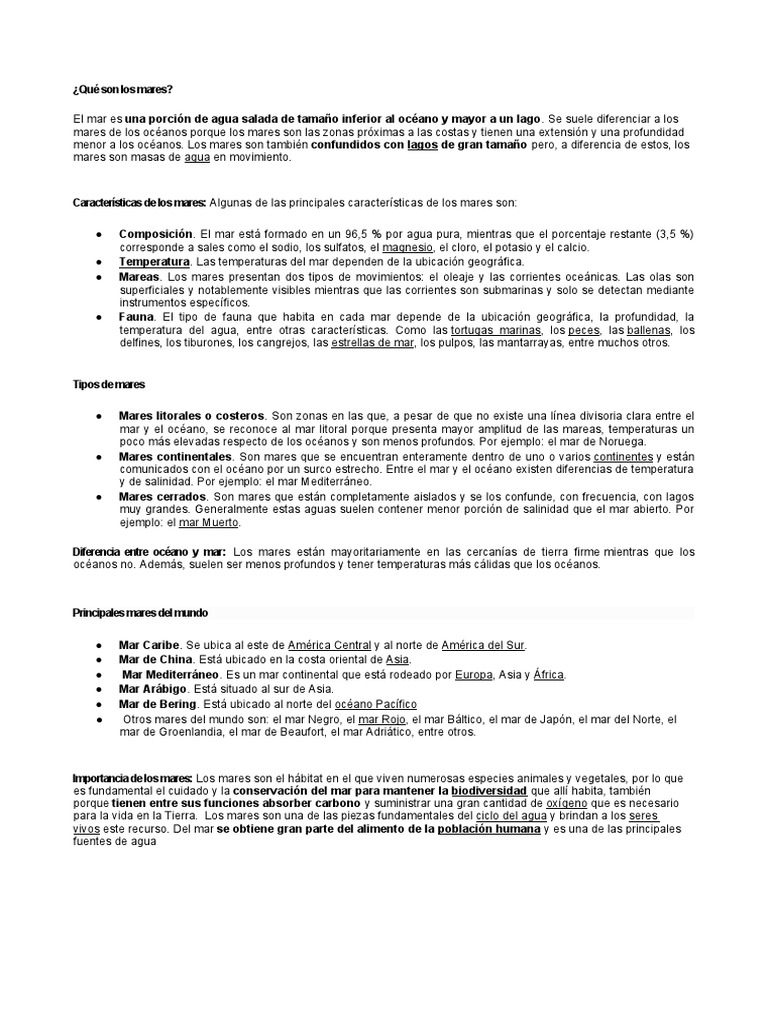 Mares y Triangulo de Las Bermudas | PDF | Mar | Geografía Física