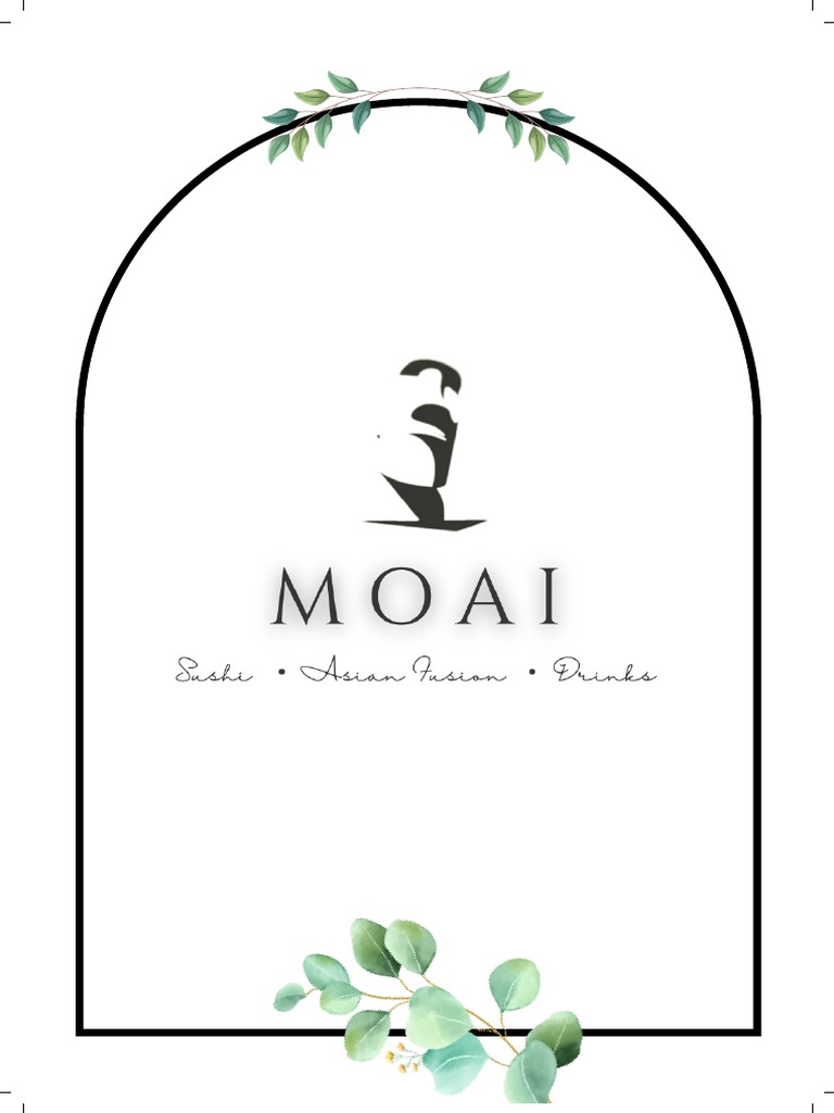 Moai Menu English | PDF | Sushi | Japanese Cuisine