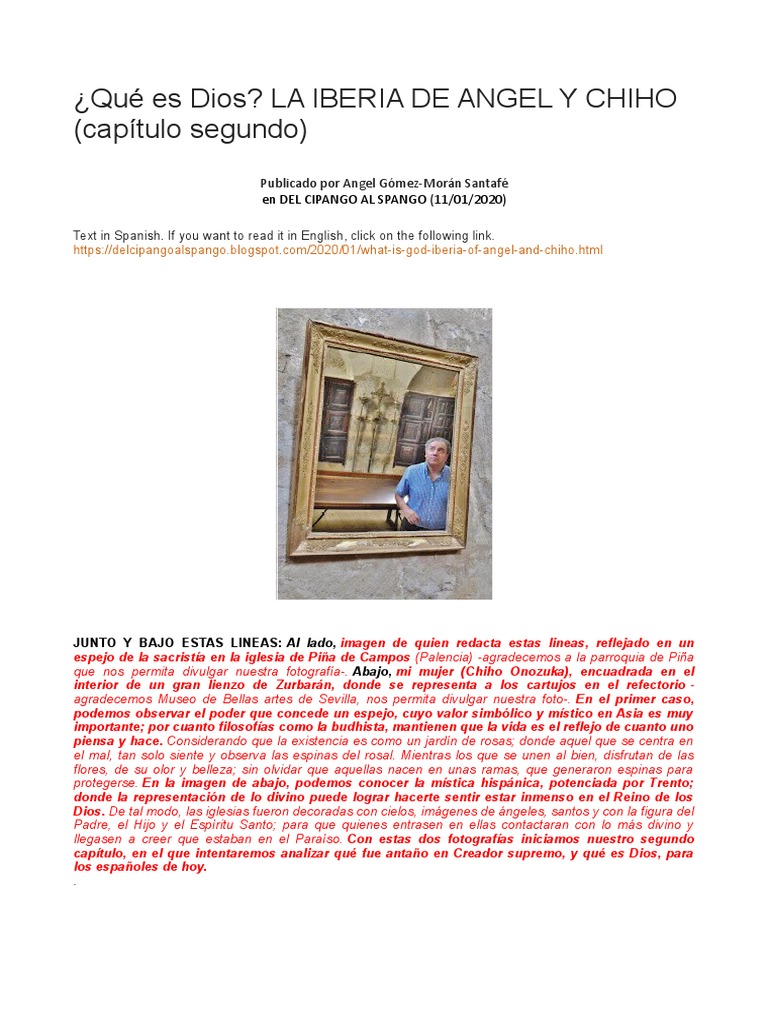 7 Del Cipango A Spango. España de Angel y Chiho: "Qué Es Dios". Angel ...
