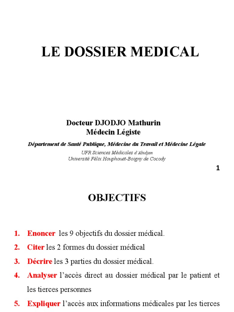 Dossier Medical | PDF | Professionnel de la santé | Allaitement