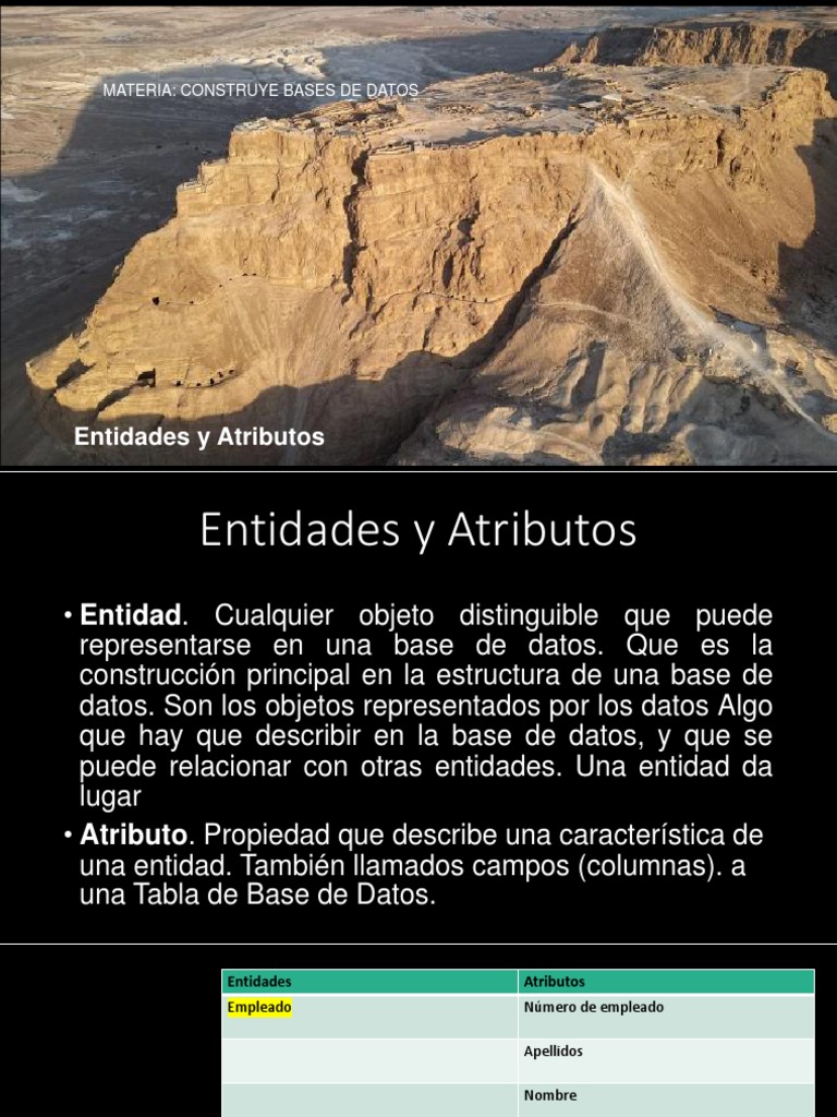 7 Entidades+y+atributos - Bases+de+datos | PDF | Base de datos ...