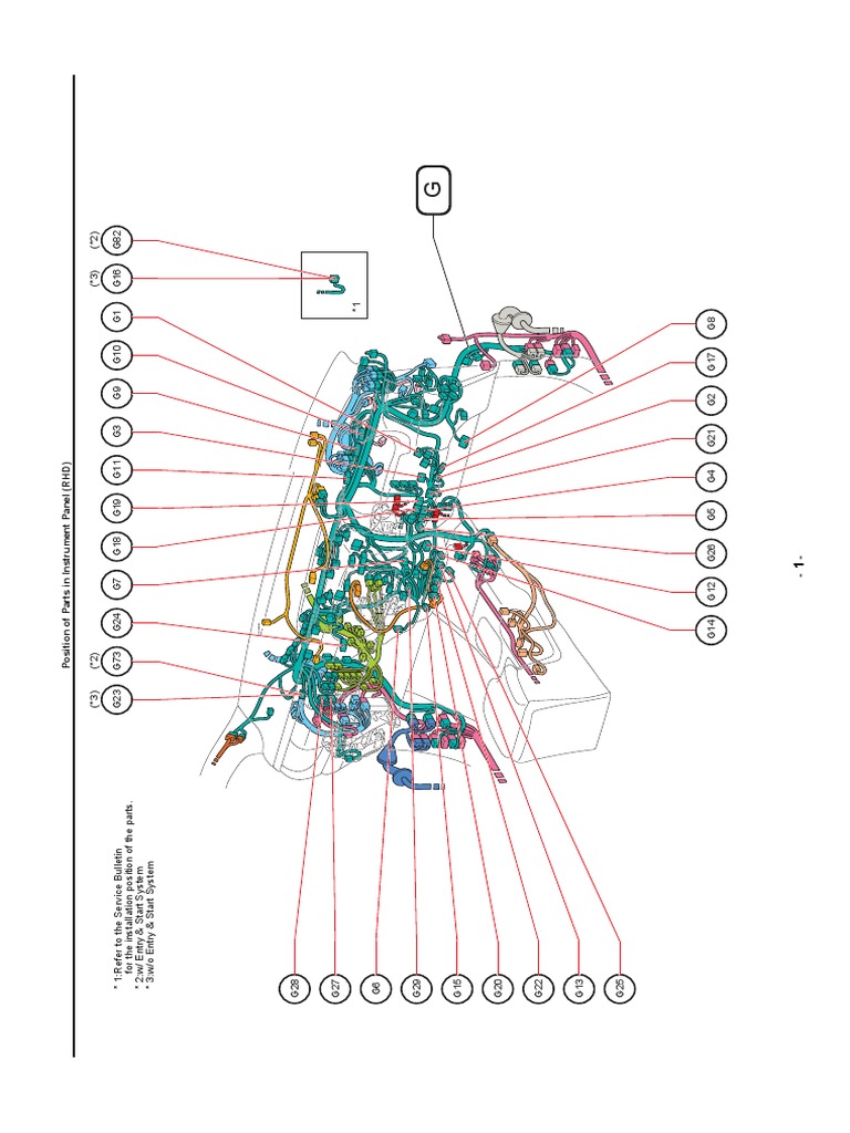 RHD Instrument Panel Parts Overview | PDF | Electrical Engineering | Vehicle Technology