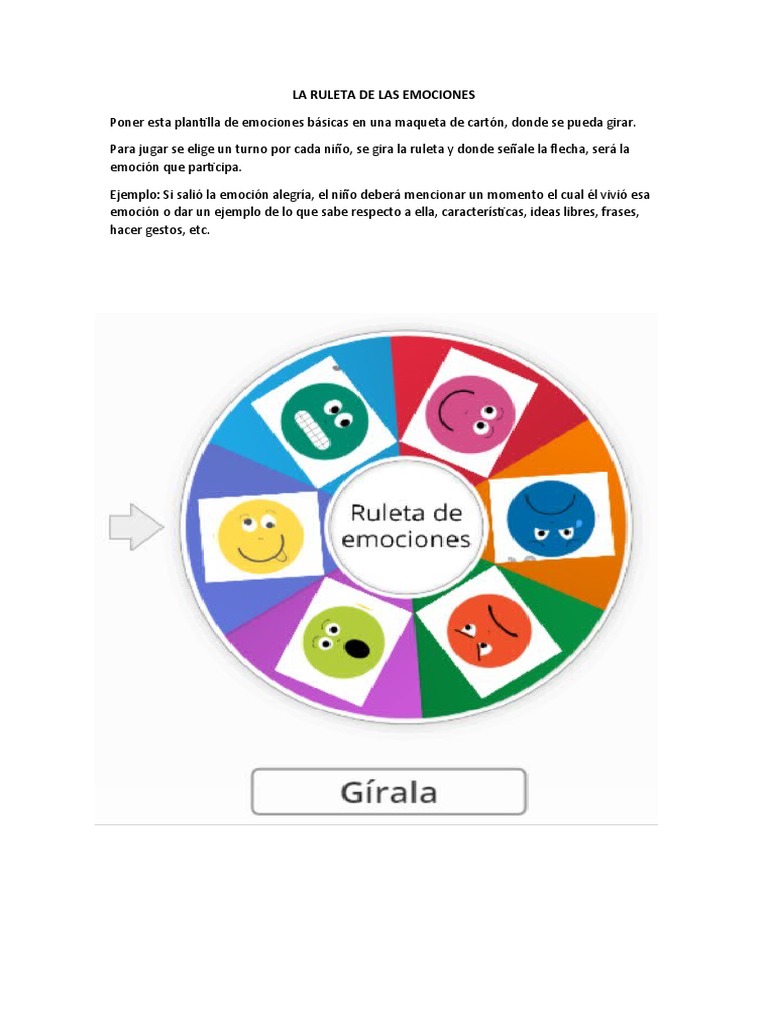 La Ruleta de Las Emociones | PDF