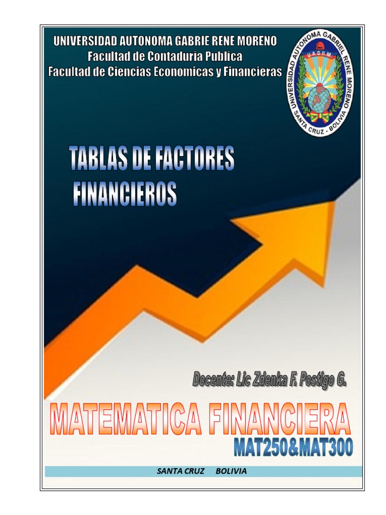 ZPG A01-TABLAS FACT FIN - MAT250 y 300 (200903) (201216) | PDF | Interés | Dinero