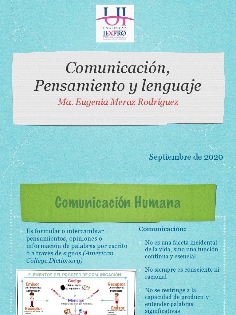 Comunicación, Pensamiento y Lenguaje | PDF | Comunicación | Pensamiento