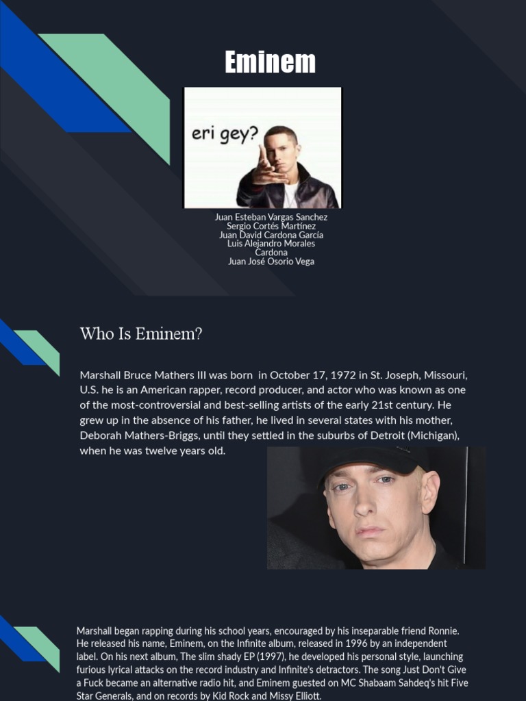 Eminem - XXXTentacion | PDF | Hip Hop | American Musicians
