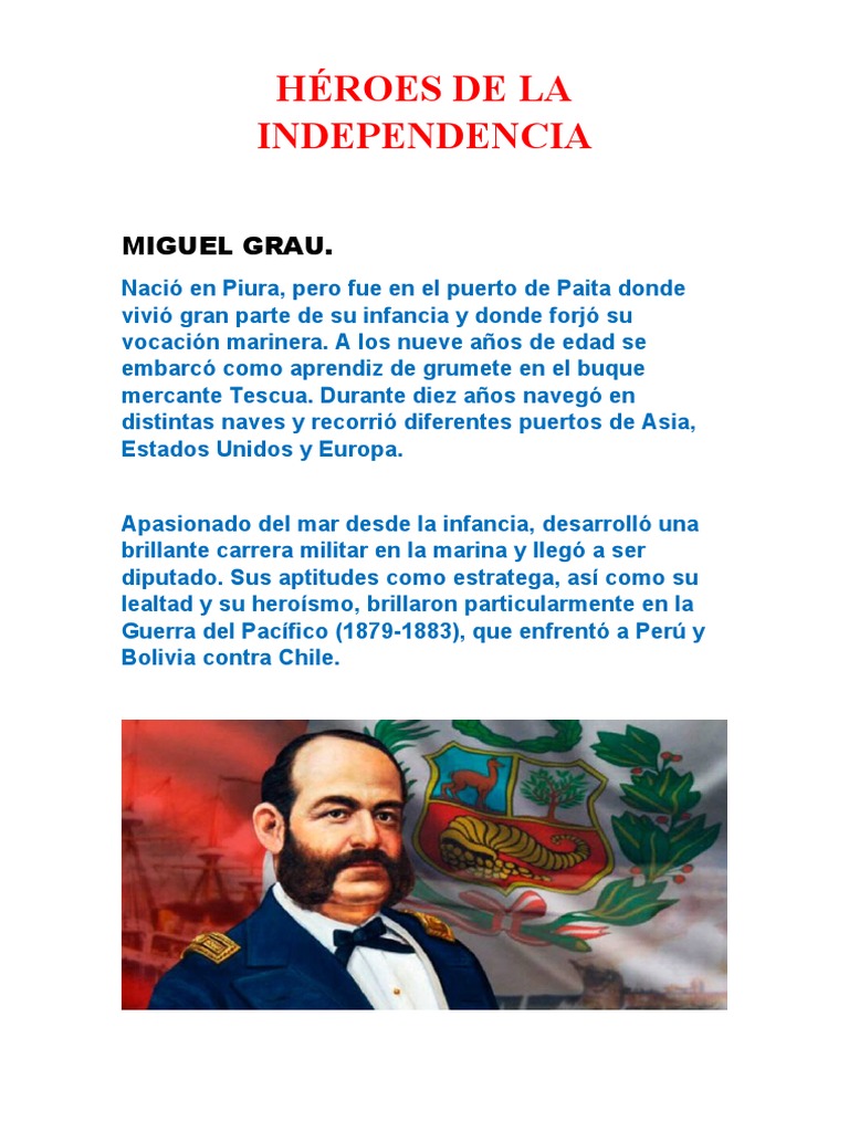 Héroes de La Independencia | PDF | Perú | América del Sur