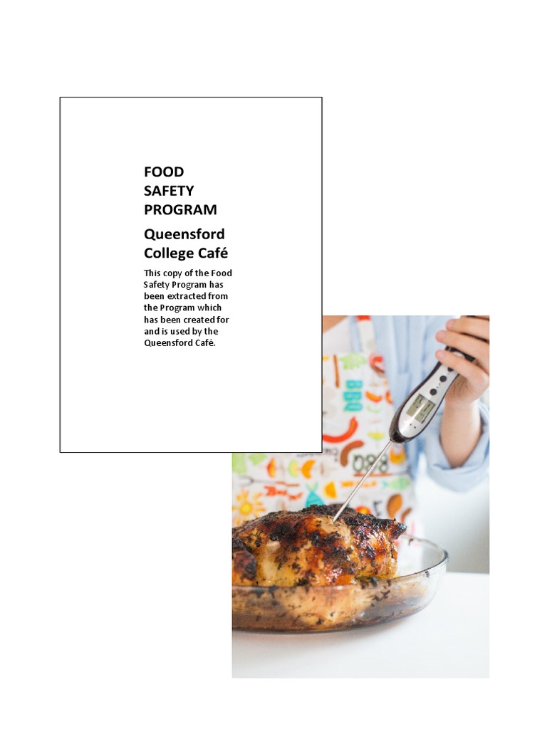 Queensford College - Resource - Food Safety Program - V1.0 - JK | PDF ...