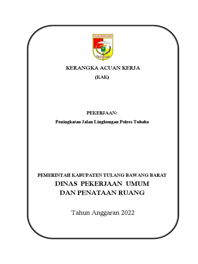KAK Jalan Polres | PDF