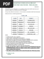 Remedial Time Table | PDF