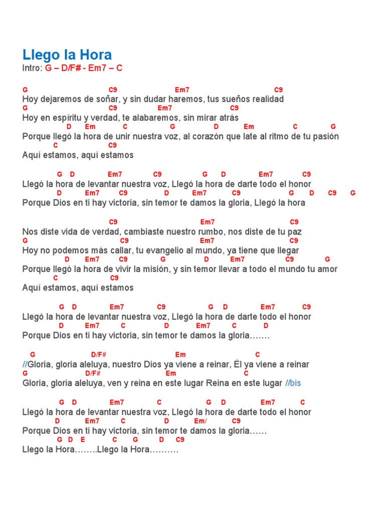Llego La Hora | PDF