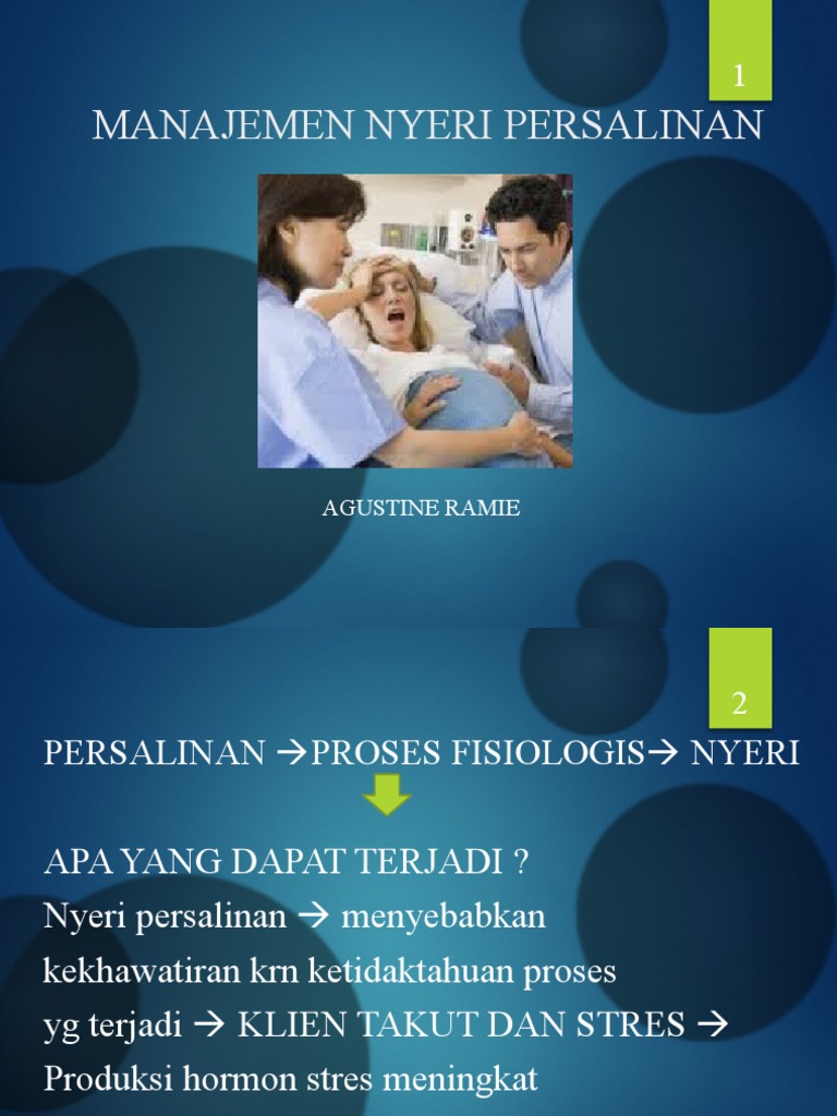 Manajemen Nyeri Persalinan Efektif | PDF