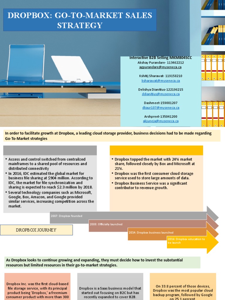DROPBOX GO TO MARKET STRATEGY (1) | PDF | Cloud Computing | Sales