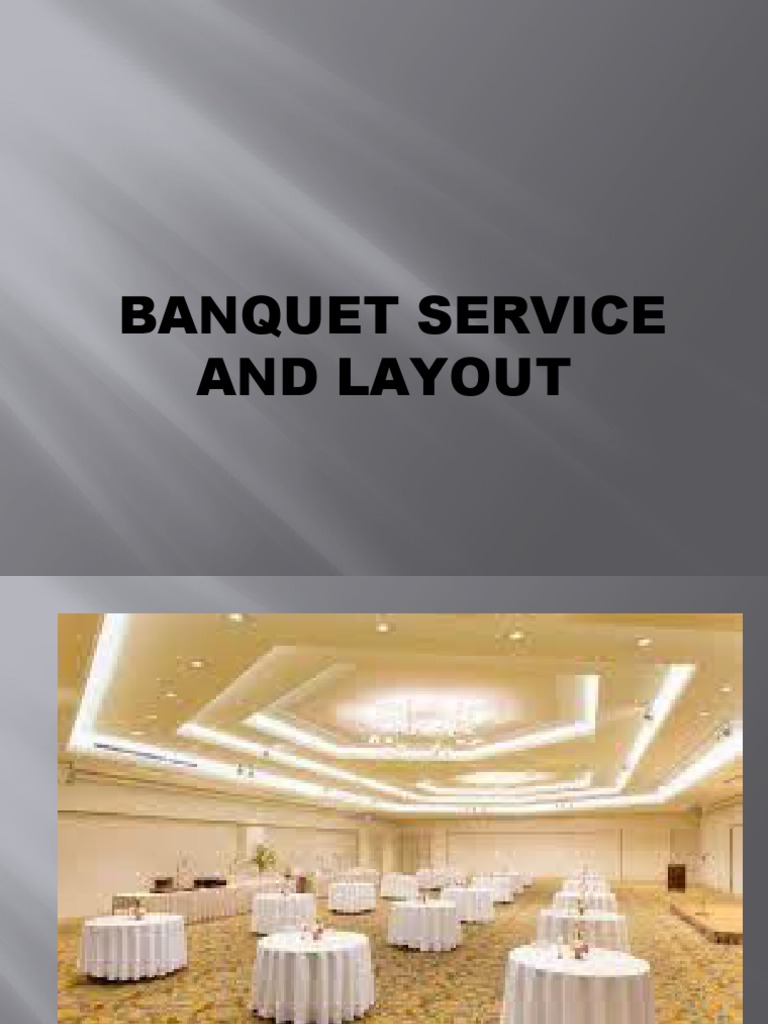 Chapter5 Banquet Service Layout | PDF | Skirt | Buffet