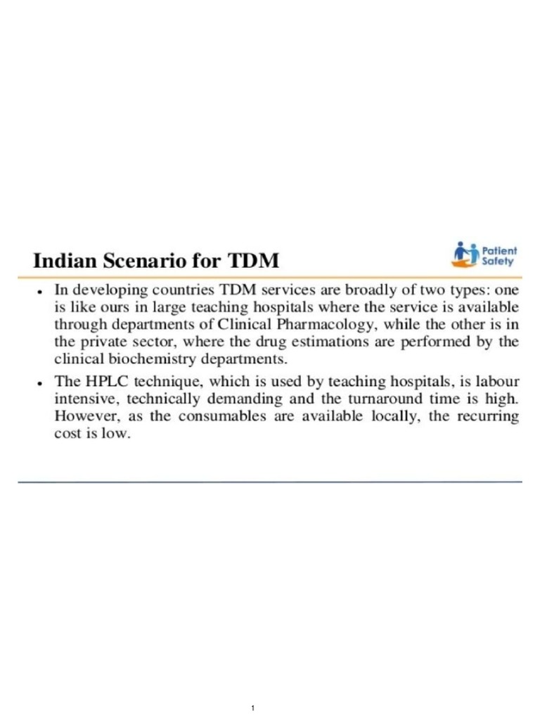 Indian Scenario of TDM | PDF