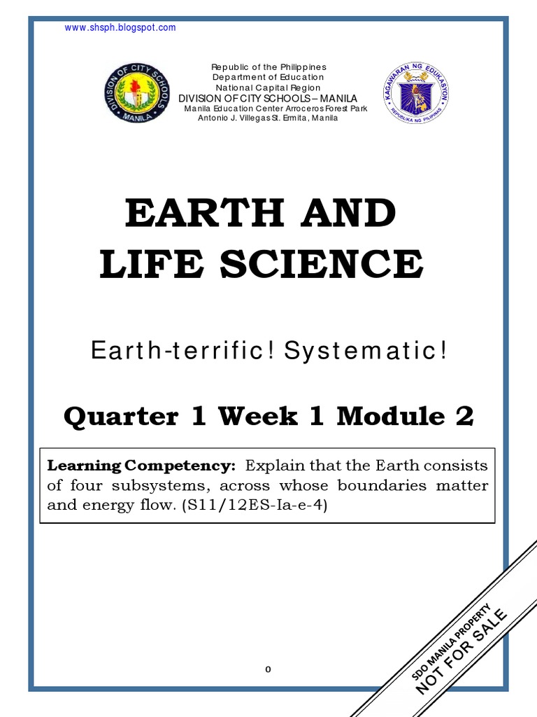 Mod2 - Earth and Life Science (Earth Systems) | PDF | Atmosphere Of ...