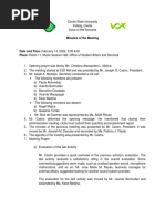 Minutes of The Meeting of Beswmc | PDF