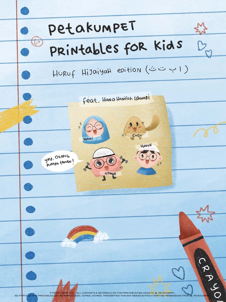 Petakumpet Hijaiyah - Alif Ba Ta Tsa (Color) | PDF