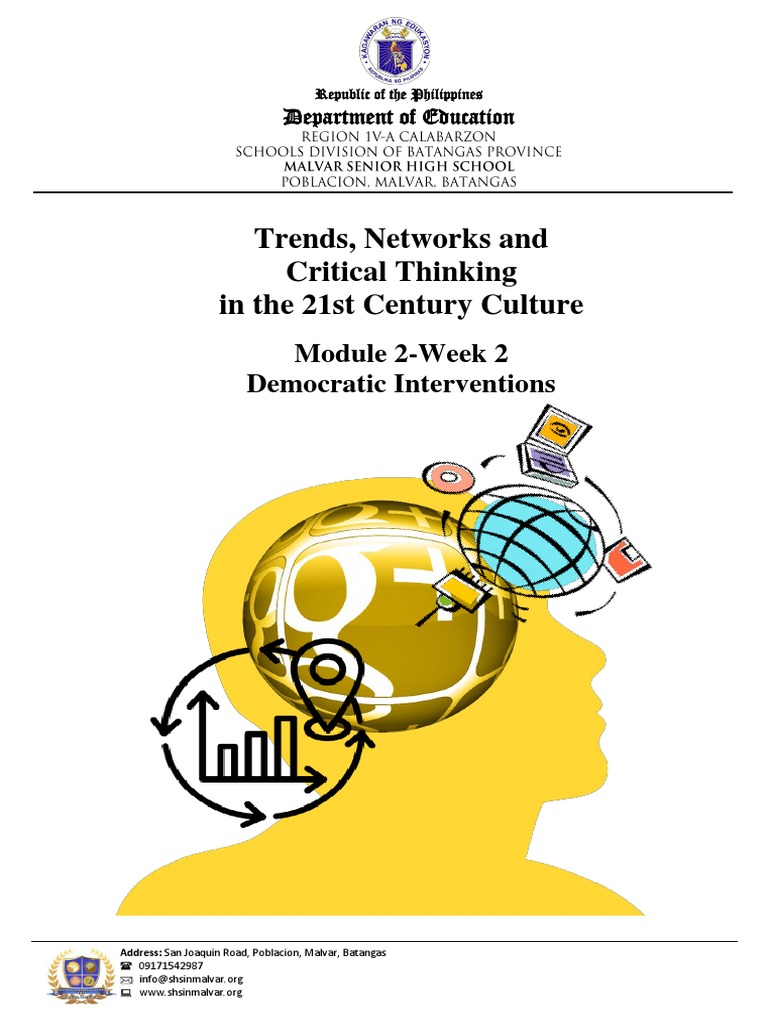 TNCT Q4 - Module-2 Wk-2 DEMOCRATIC-INTERVENTIONS | PDF | Democracy | Political Ideologies