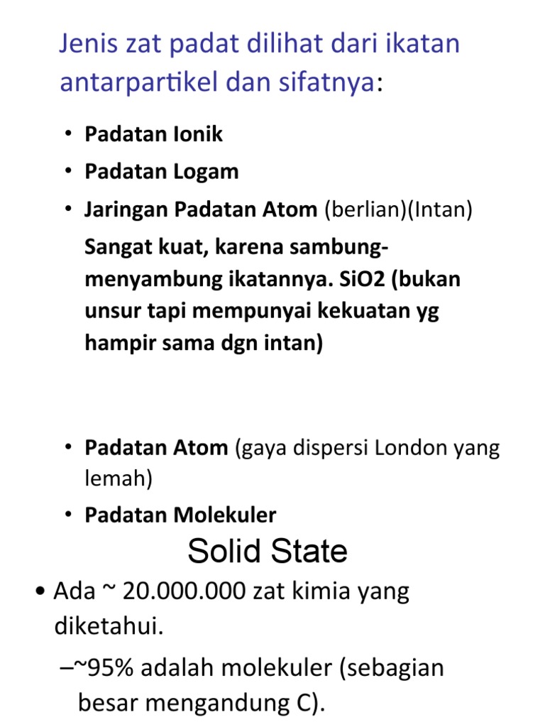 Struktur Dan Padatan PPT BING | PDF