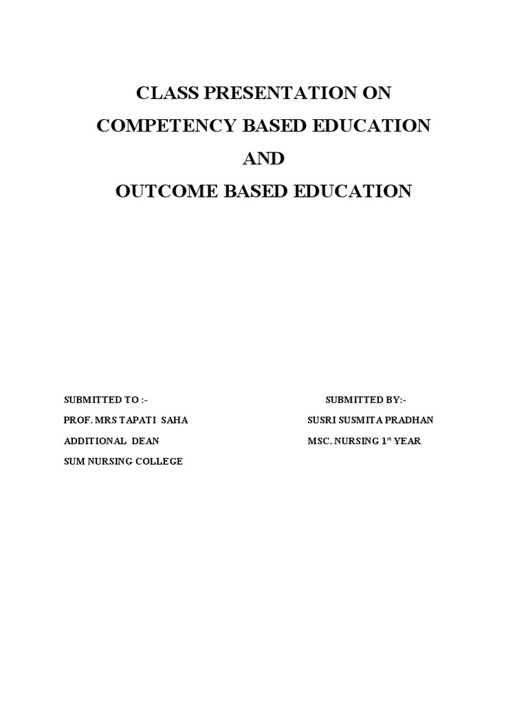 CBE AND OBE | PDF | Educational Assessment | Curriculum