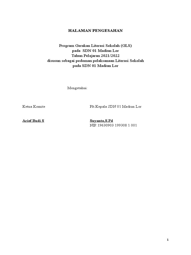 Program Literasi SD | PDF