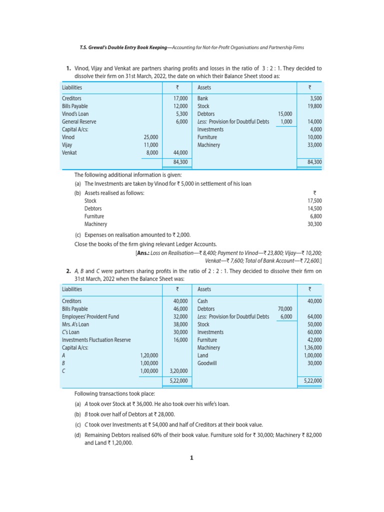 Additional Questions 8 | PDF | Investing | Balance Sheet