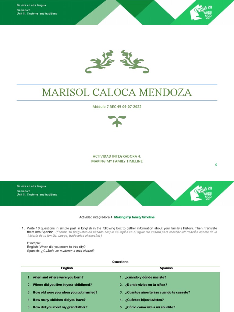 My Family's Journey | PDF