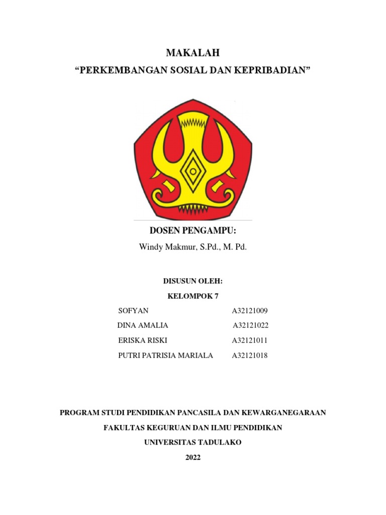 Makalah Perkembangan Peserta Didik Kelompok 7 | PDF | Karier & Perkembangan