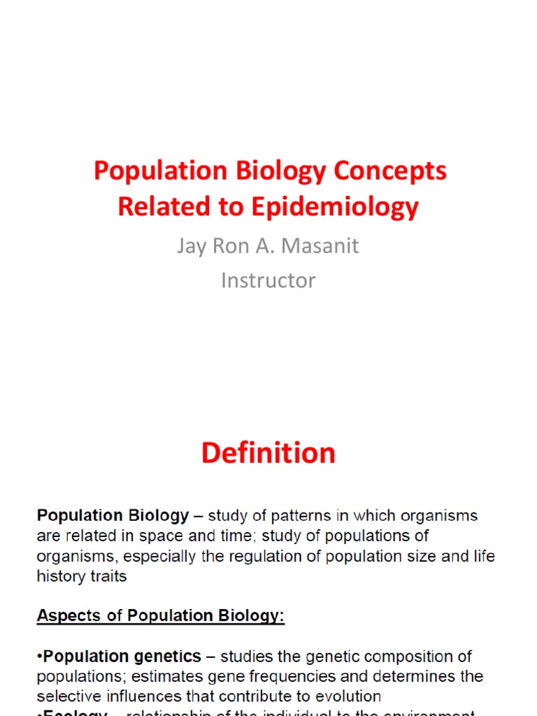 Population Biology | PDF | Social Science | Self-Improvement