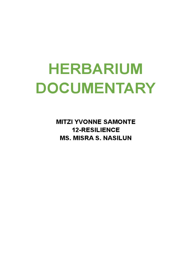 Herbarium | PDF | Home & Garden