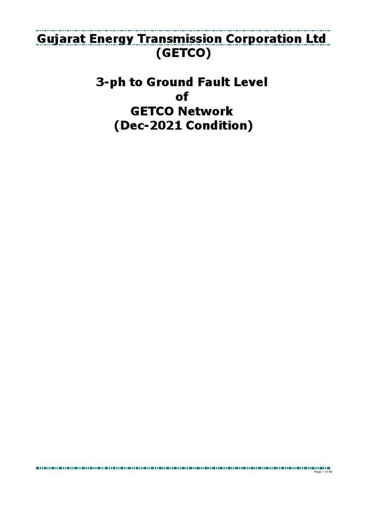 Fault Level Dec-2021 | PDF | Electrical Substation | Volt