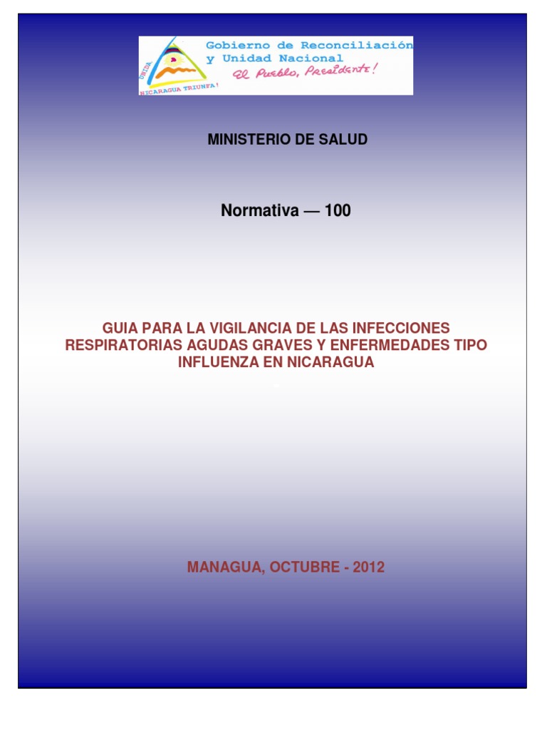 N 100 - +AM 951 2012 GuiaVigInfRespAgudasGraves - ETI | PDF | Neumonía | Influenza