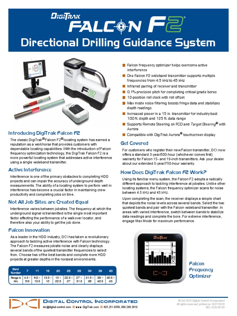 Vermeer Falcon f2 | PDF | Transmitter | Telemetry