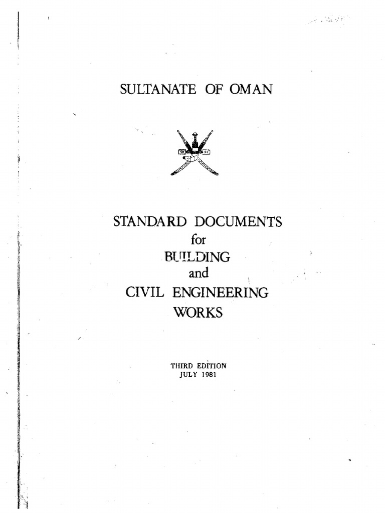 Standard Documents For Building and Civil Eng Works - Third Edition ...
