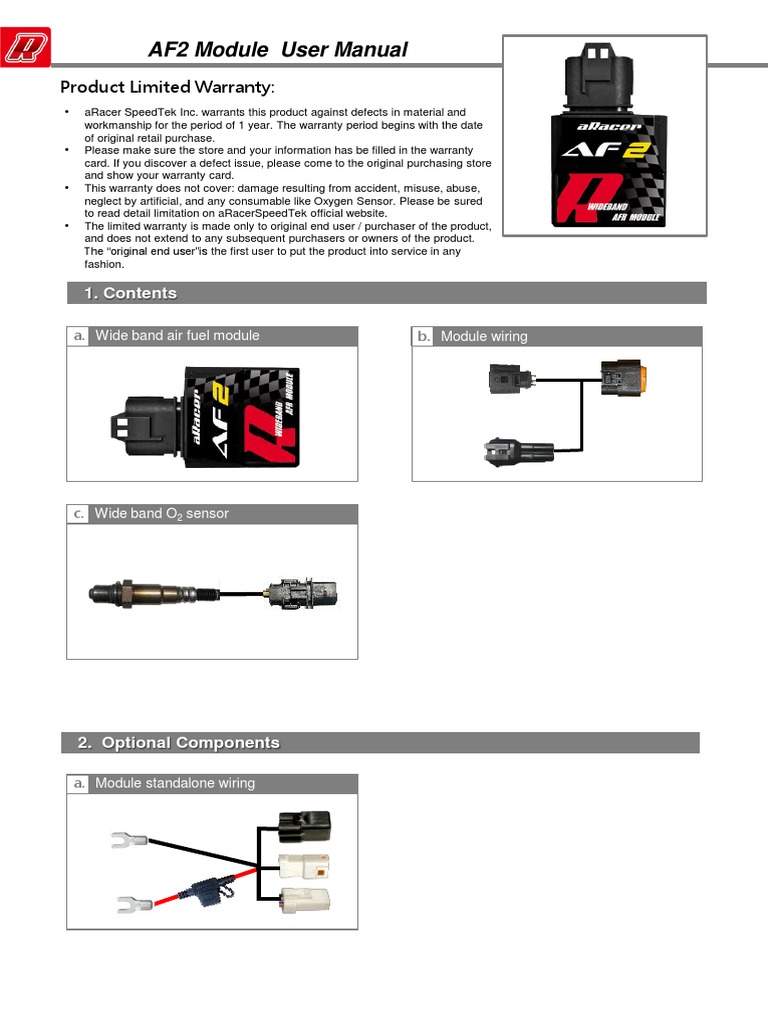 AF2 Module User Manual and Warranty | PDF | Manufactured Goods ...