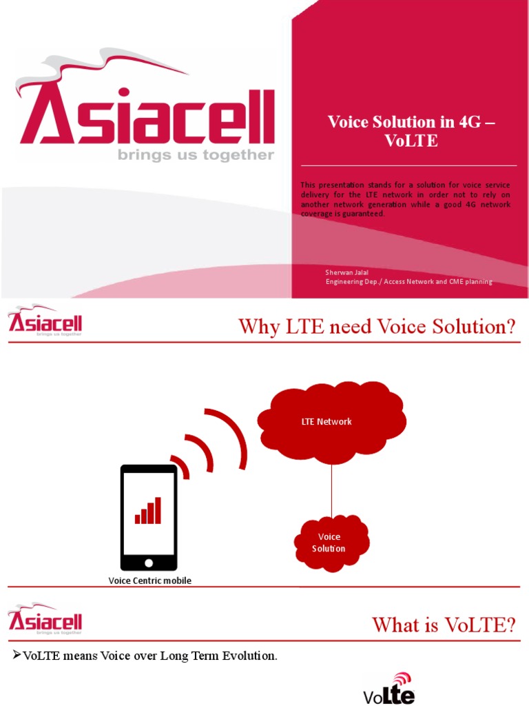 Voice Solution in 4G - VoLTE | Download Free PDF | Lte ...