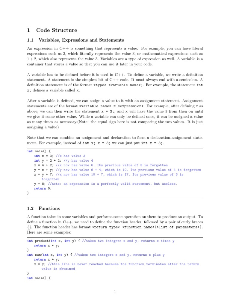 C++ Syntax | PDF | Control Flow | Integer (Computer Science) C++ Syntax | PDF | Control Flow | Integer (Computer Science)
