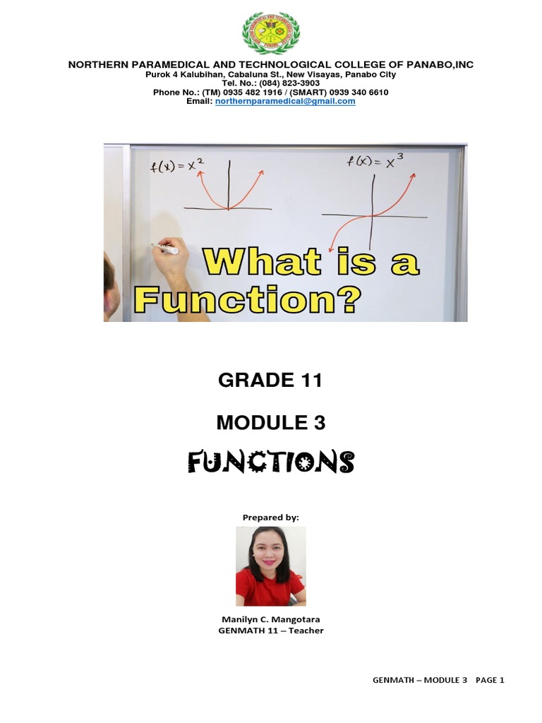 Module 3 - GENMATH 11 | PDF | Asymptote | Function (Mathematics) Module 3 - GENMATH 11 | PDF | Asymptote | Function (Mathematics)