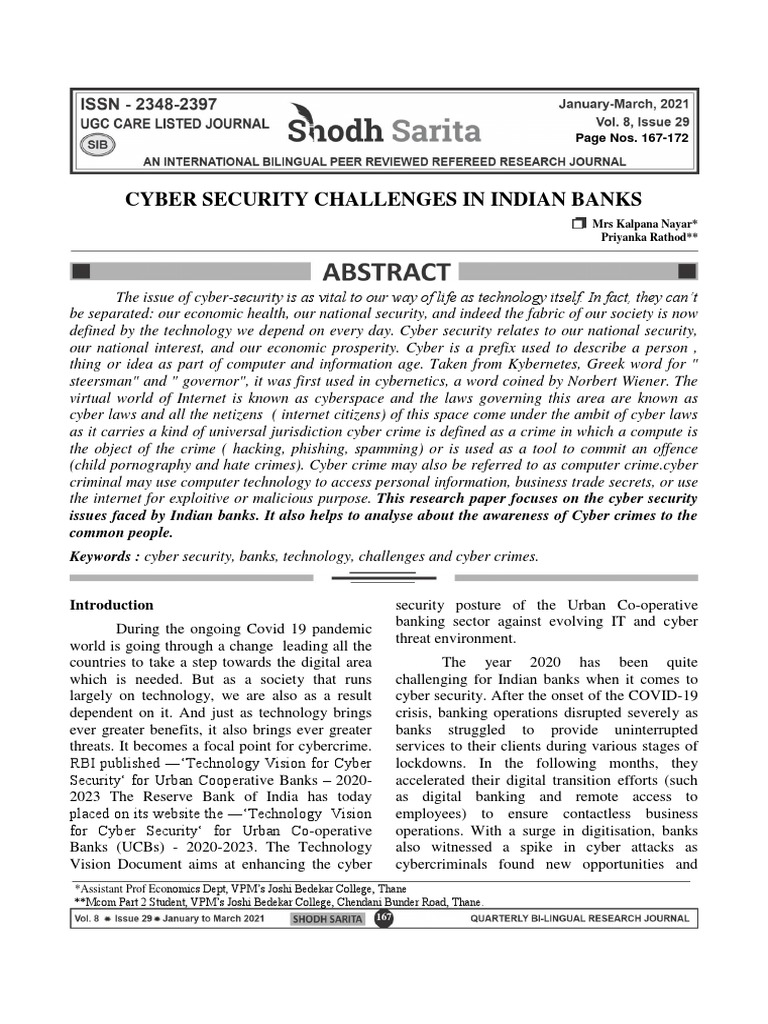 cyber security abstract | PDF | Computer Security | Security