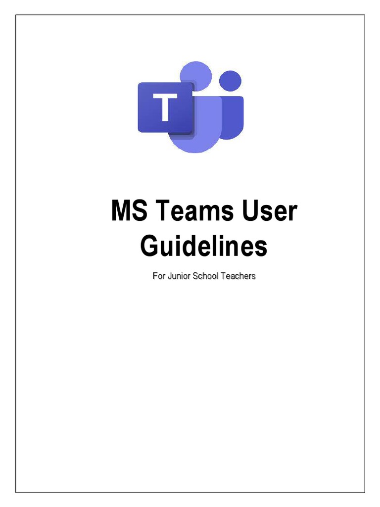 MS Teams User Guidelines-JS | Download Free PDF | Login | Computer File