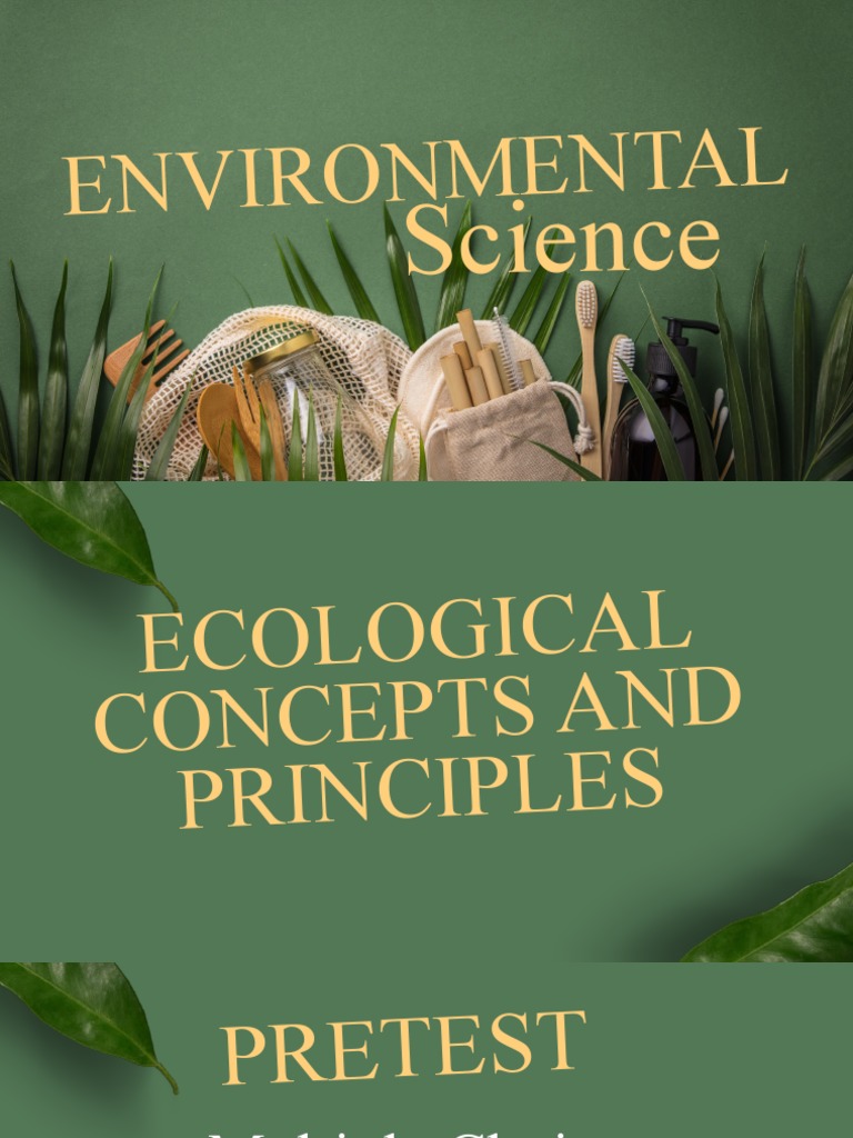 Envi Science Q1 Week 2 Ecological Concepts and Principles | PDF ...