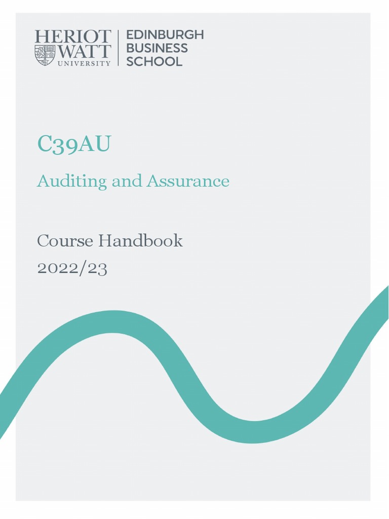 EBS Course Handbook Template AY22-23 | PDF | Test (Assessment) | Audit