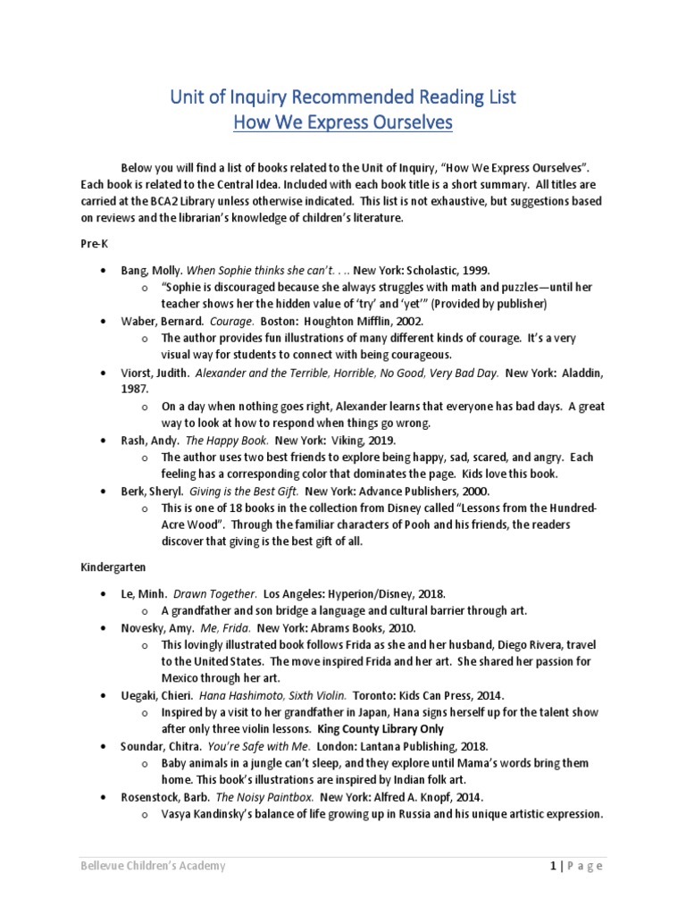 UoI Reading List How We Express Ourselves | PDF | Poetry